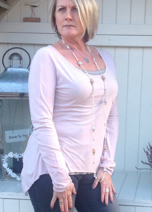 Gypsy Top in Pink – Feathers Of Italy